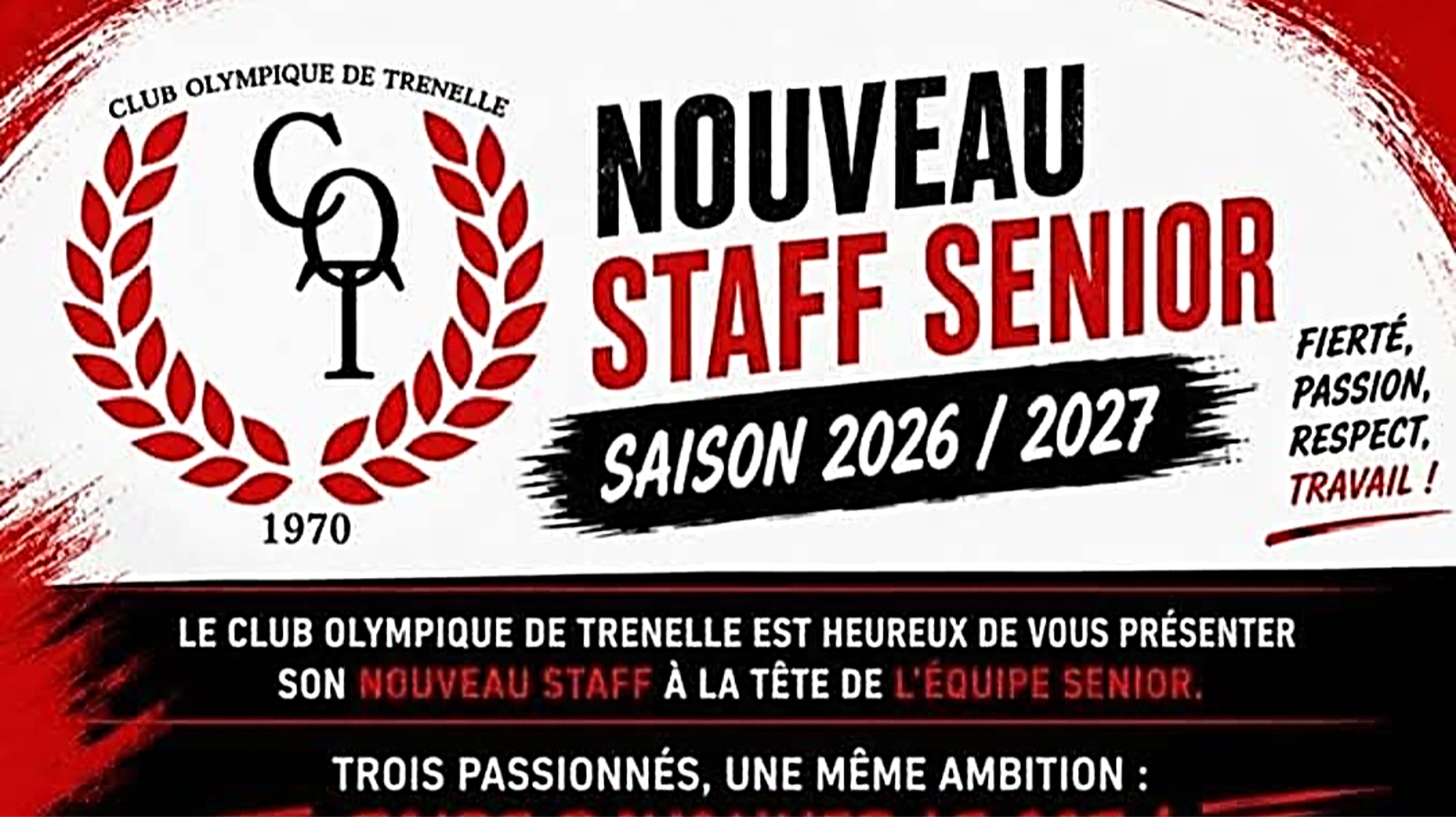 Mercato : le COT tient son nouveau staff